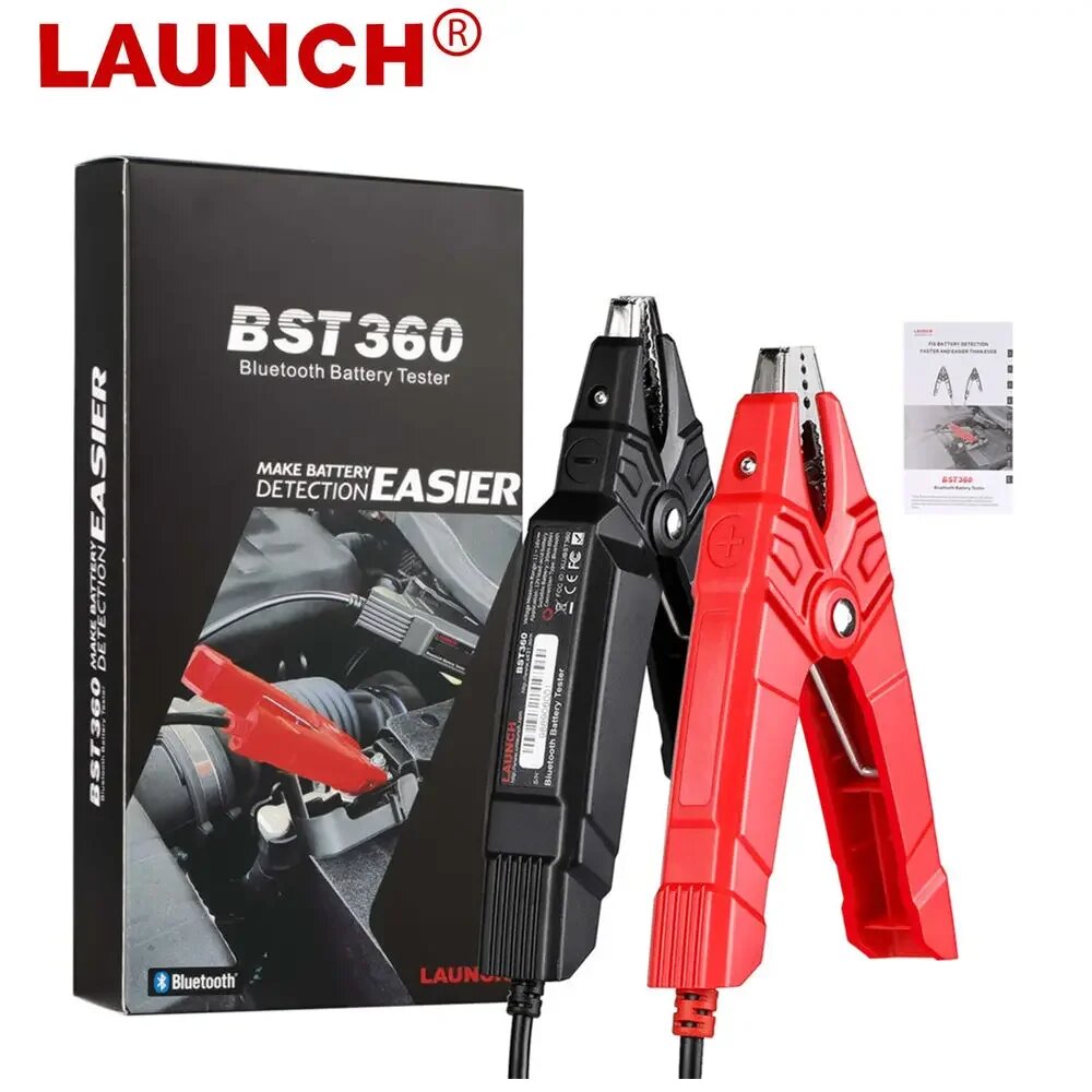 LAUNCH X431 BST360 Автомобильный аккумуляторный тестер, анализатор зажимов, напряжение 12 В, Русский