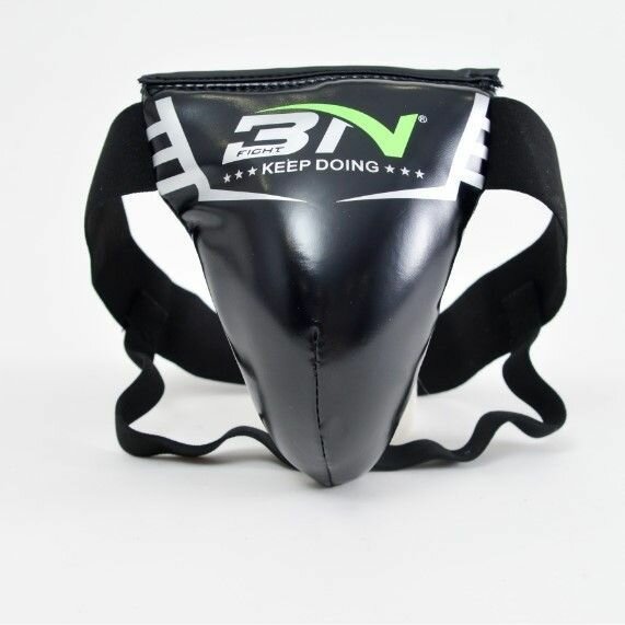 Защита паха детская для единоборств BN Fight, S, черная-3