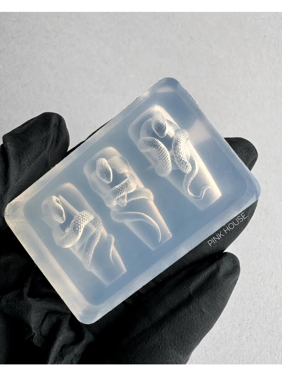 Pink House Силиконовые молдинг-форма для дизайна ногтей змея №10