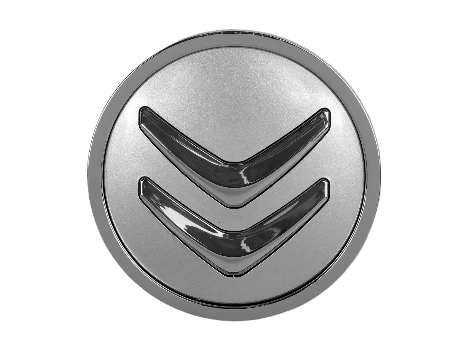 Заглушка литого диска CITROEN серый хром 56-60