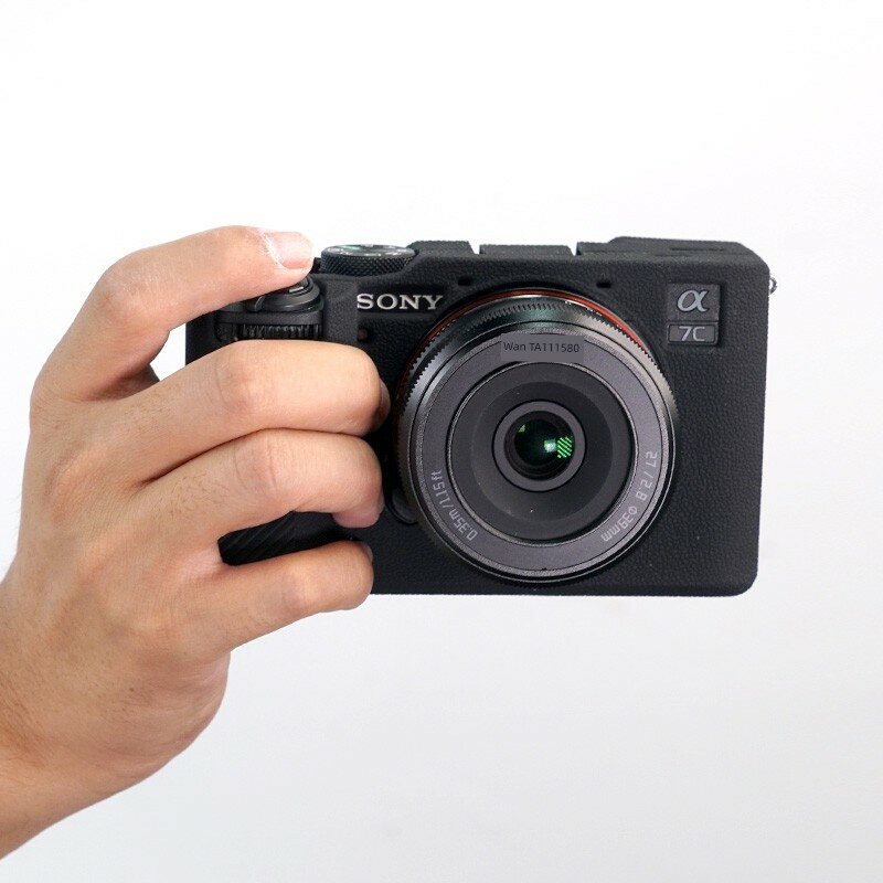 Подходит для сумки для беззеркальной камеры Sony A7R5, утолщенного матового силиконового чехла для Sony a7c2, защитного