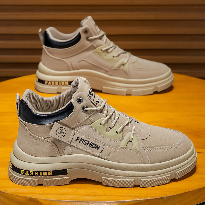 JYL Кроссовки Мужчины Весна Стильные Антискользящие Ткань/S1107 Khaki