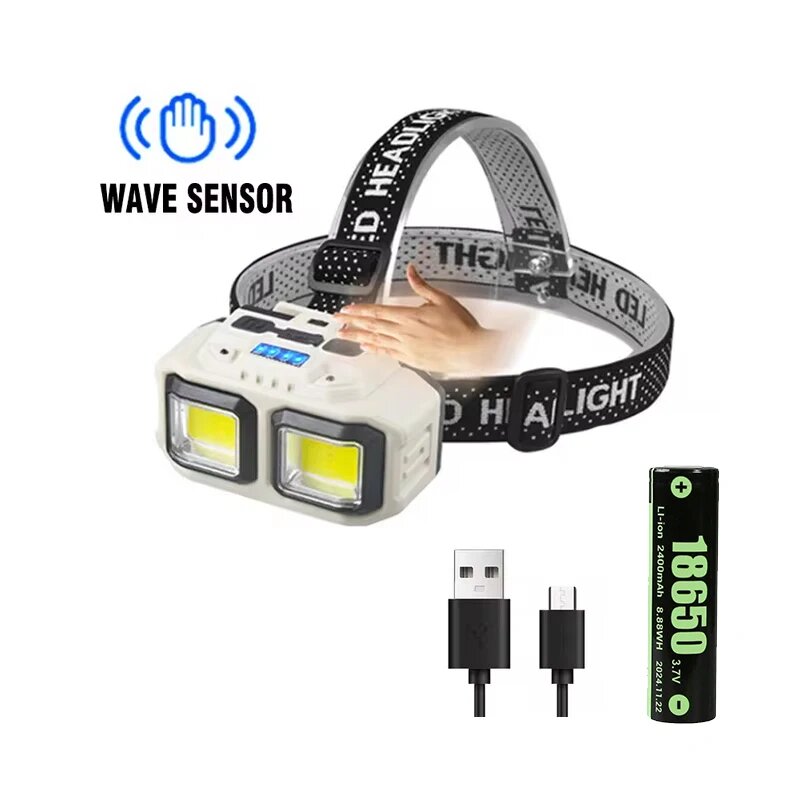 BALDR Индукционный Налобный Фонарь 400-500 Люмен Красный A With Battery