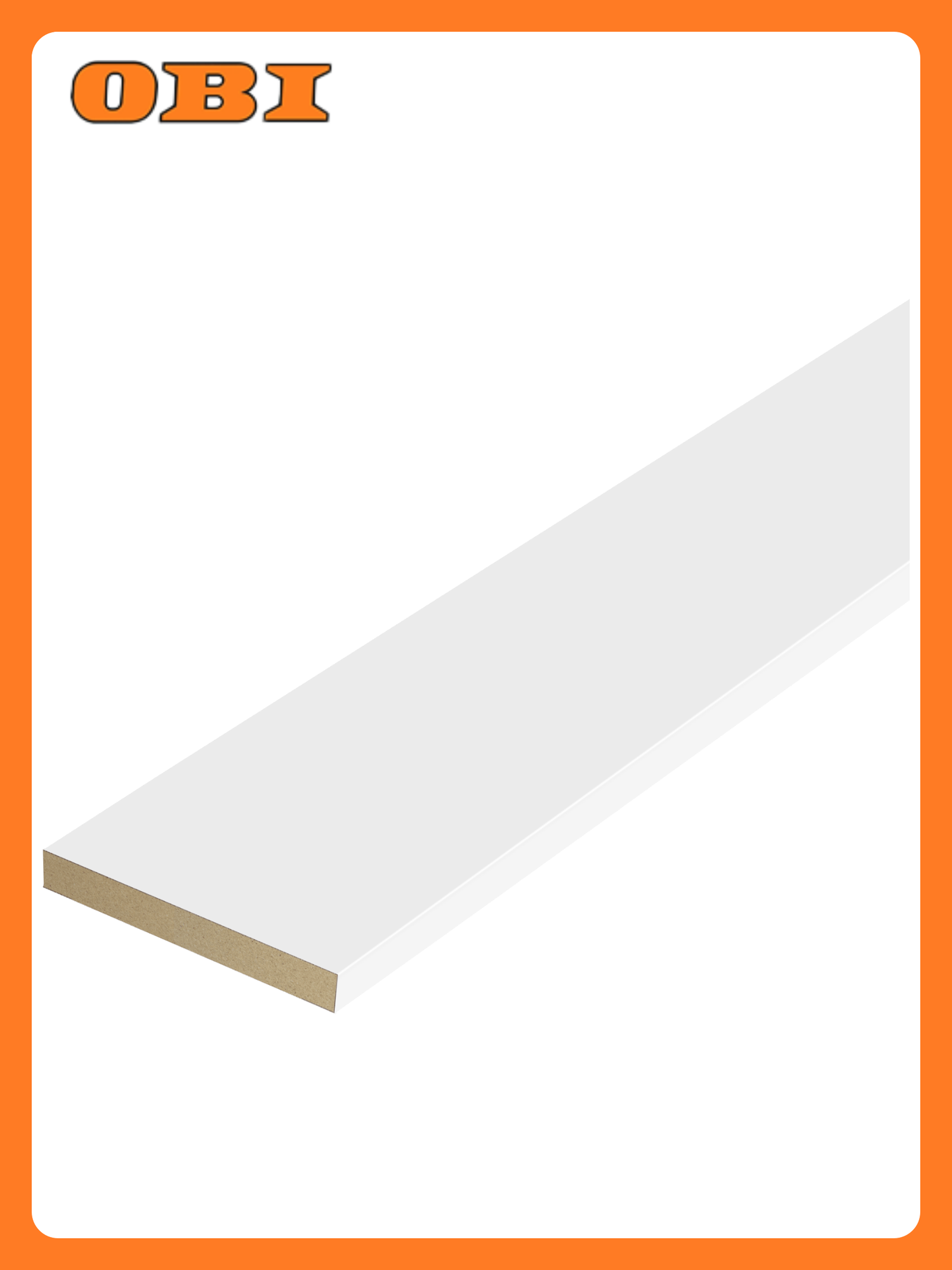 Наличник полипропилен 70x8x2200 белый