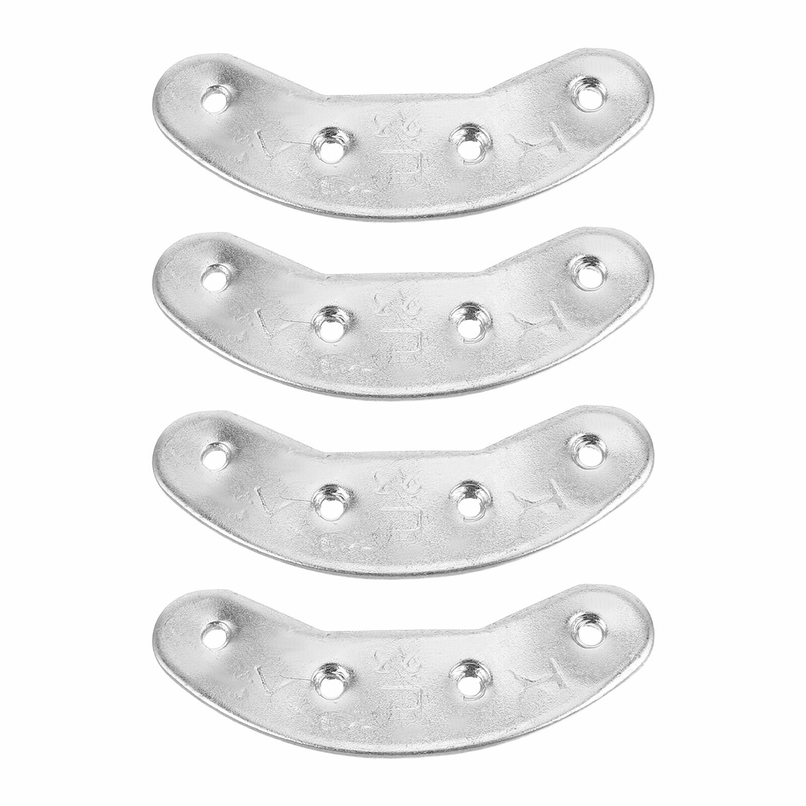 Металлические защитные пластины для каблуков из железа, серебристые, для ремонта мужской обуви, набор из 2 пар