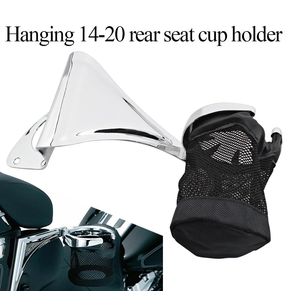 Для Harley Davidson Touring Road Glide Electra Glide CVO Ultra Tri 2014-2020 мотоциклетный пассажирский кронштейн задний держатель для напитков