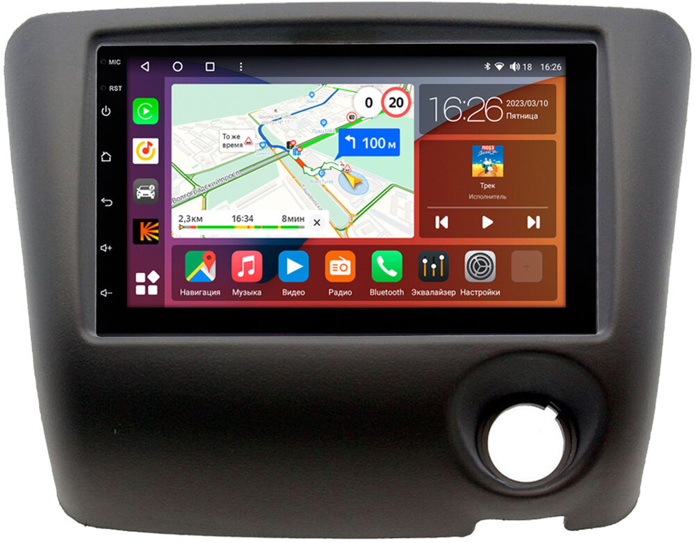 Штатная магнитола Toyota Vitz (P10) 1999-2005 Canbox EVO 5822-RP-TYVT1XB-180 Android 14 (4G-SIM, 8/256, DSP, QLed, AI, 360)