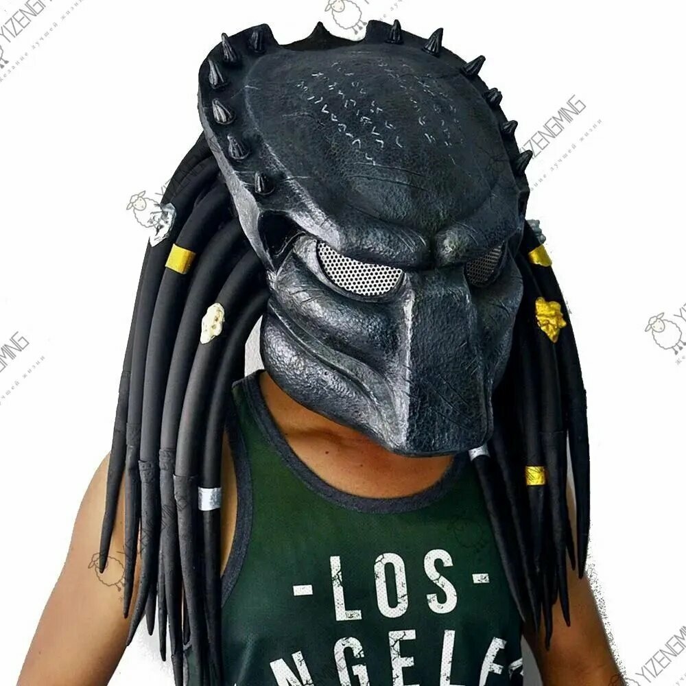 Хэллоуин косплей реквизит / Инопланетные войны / Маска хищника, 30 X 27CM