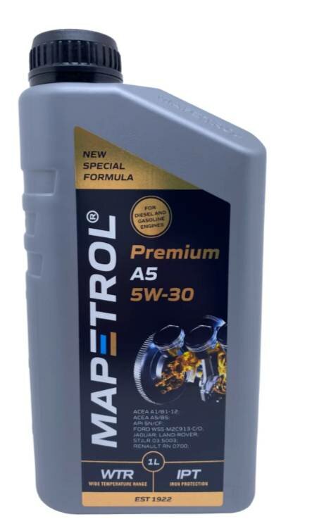 Масло моторное MAPETROL Premium A5 5W30, 1л Premium A5 1л MAP0031