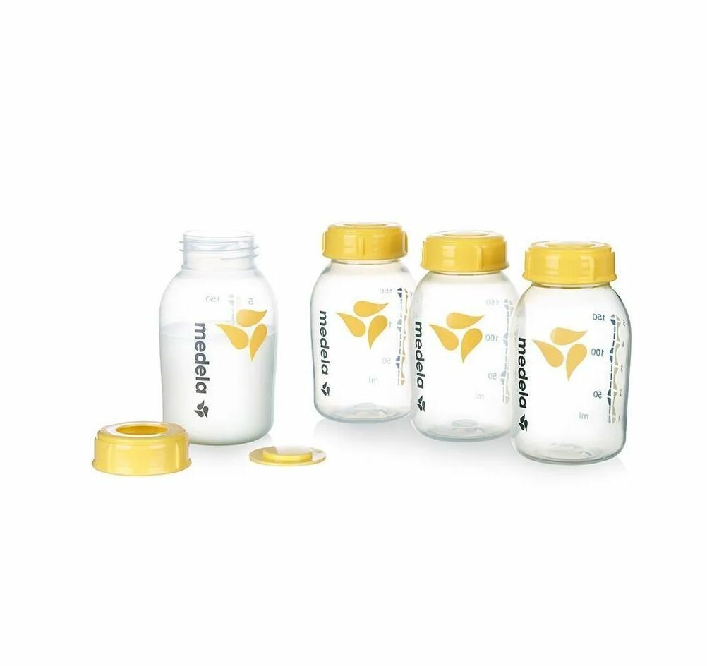 Бутылочки для сбора и хранения грудного молока Medela, BPA free, упаковка из 4 штук