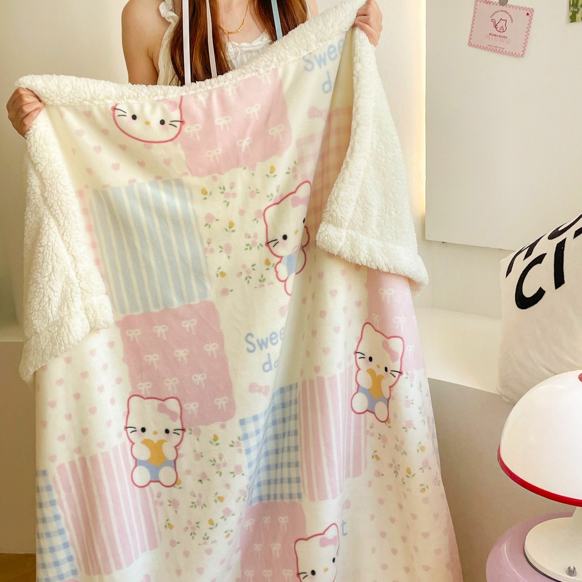 Зимнее одеяло класса А, офисное одеяло для сна, одеяло-шаль, толстое одеяло, бархатное диванное одеяло из овечьего молока