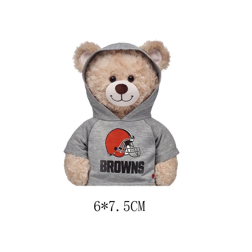 Термонаклейка на одежду мишка в худи термоапликация 2шт.