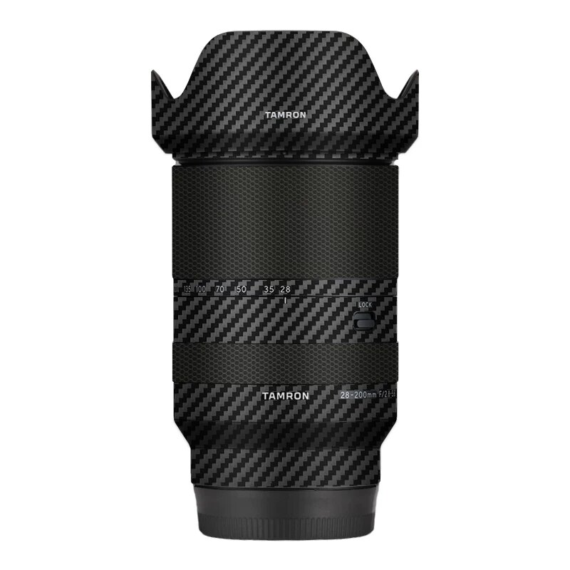 Tamron Полная обертка углеродное волокно матовый стикер для объектива Sony E-Mount - Черный