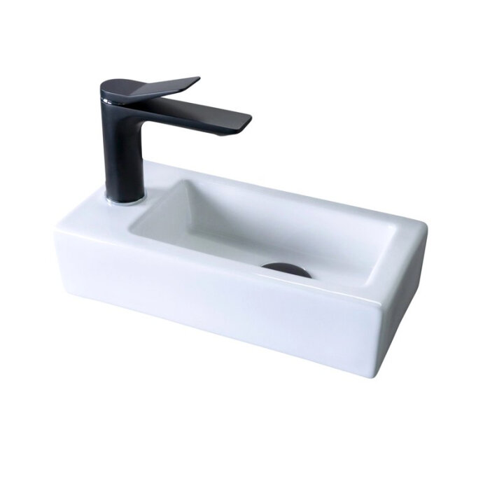 Раковина маленькая в туалет GID Suspendido N9272R глянцевая белая