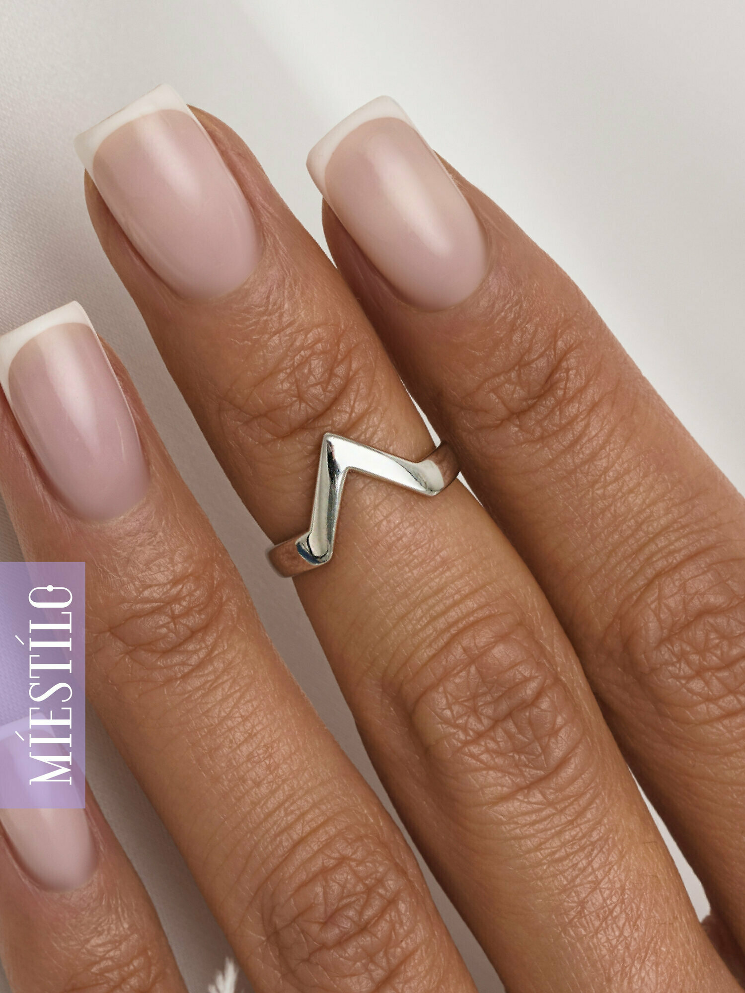 Кольцо разъемное, серебро, 925 проба, родирование