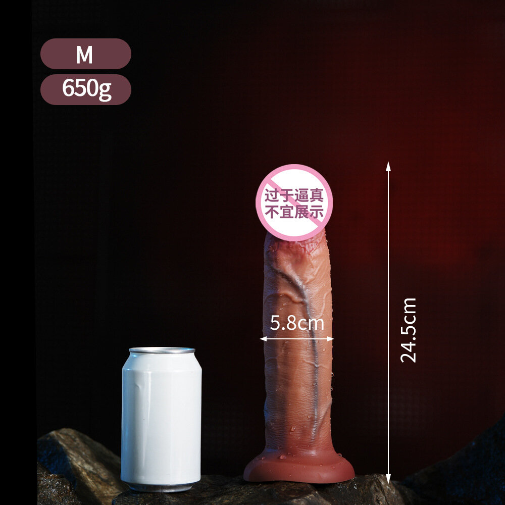 Большой ручной реалистичный дилдо без яиц, ультрамягкие взрослые товары, женские секс-игрушки, мастурбатор с присоской, искусственный пенис
