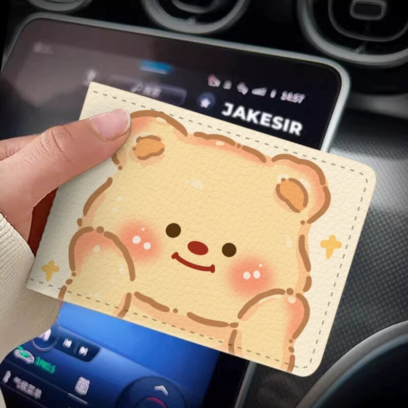 Масло-медведь для девочек, водительские права, водительские права, защитный чехол «два в одном», милый водительский