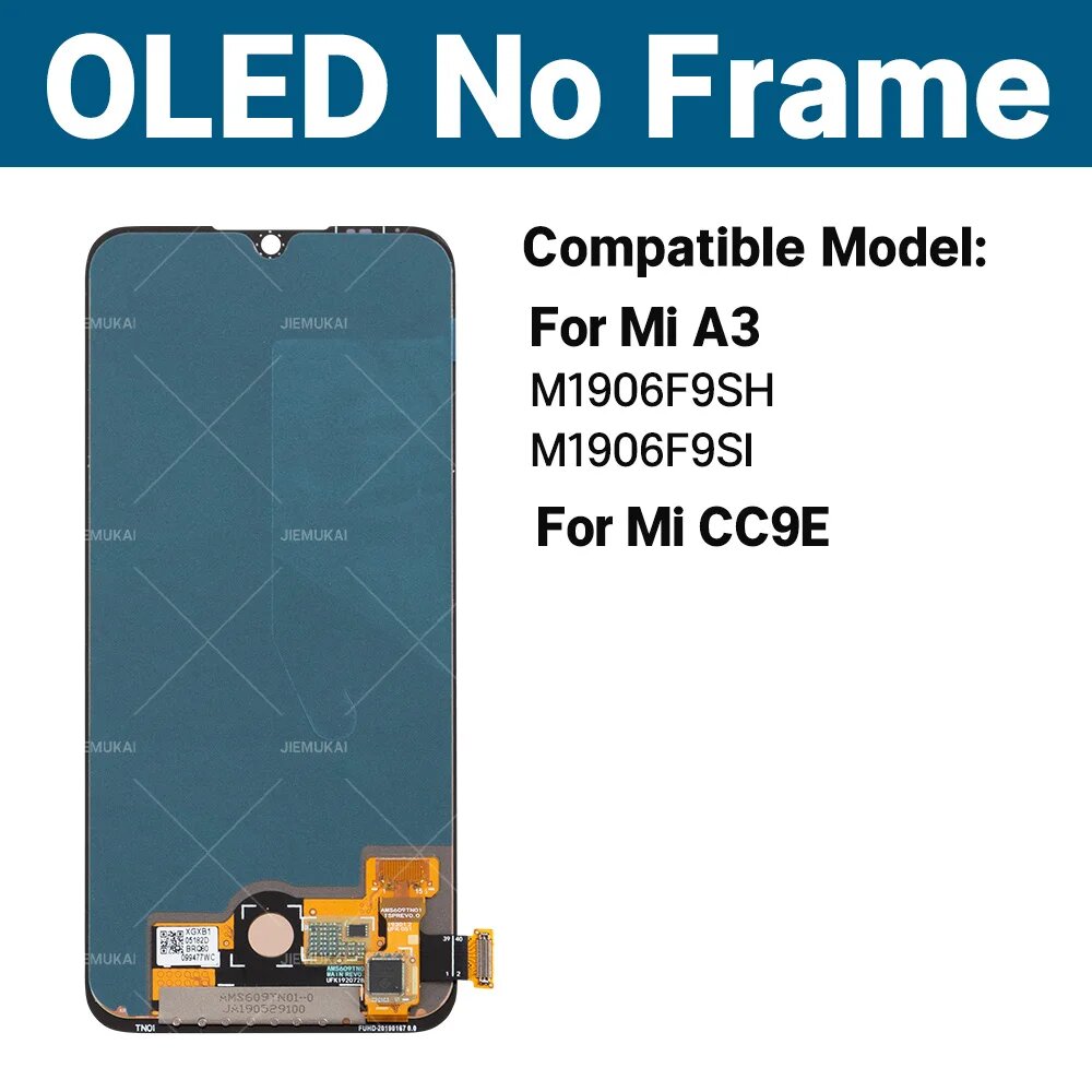 OLED No Frame дисплей для Xiaomi Mi A3/CC9E