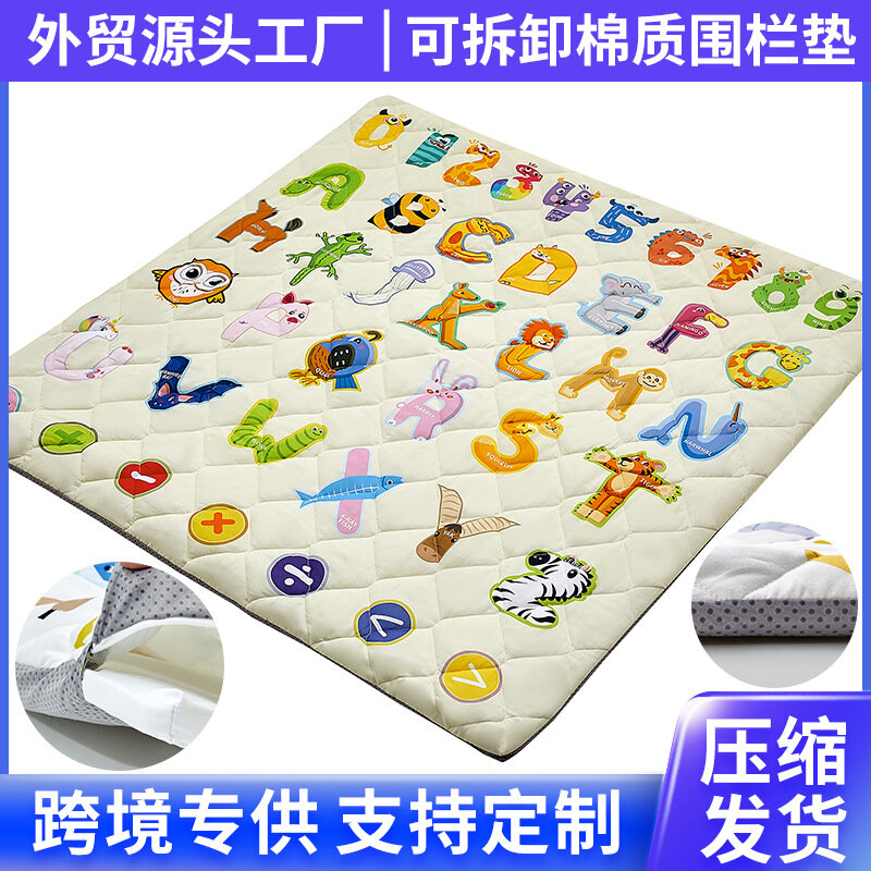 Кросс-бордерный мат для забора Amazon, съемный мат для ползания детей, детский игровой мат, утолщенный нескользящий напольный мат для ползания