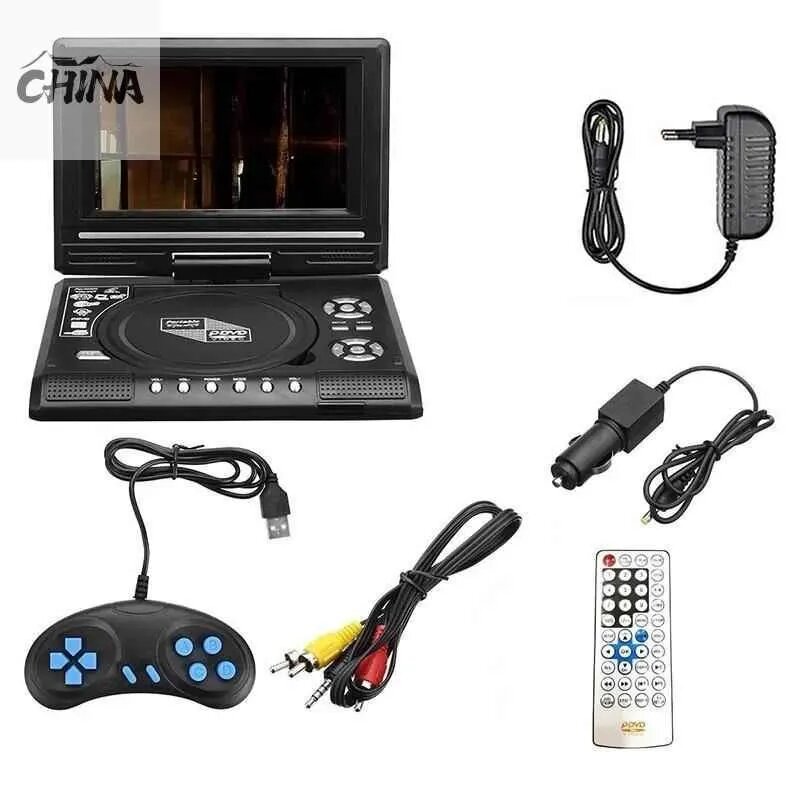 7,8 дюймовый портативный домашний автомобильный DVD-плеер VCD CD MP3 HD DVD-плеер-e-HY-FC