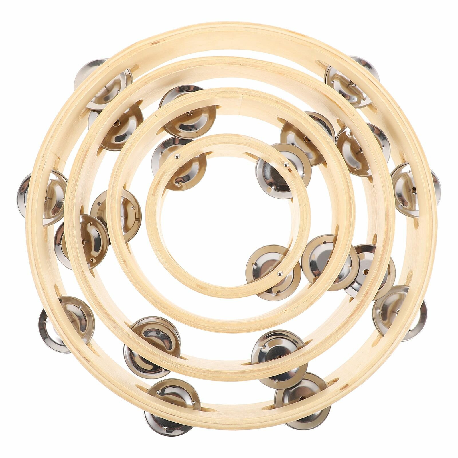 Деревянные Бубны, Одинарный Ряд, Для Танцевального Аккомпанемента, 4 Штуки