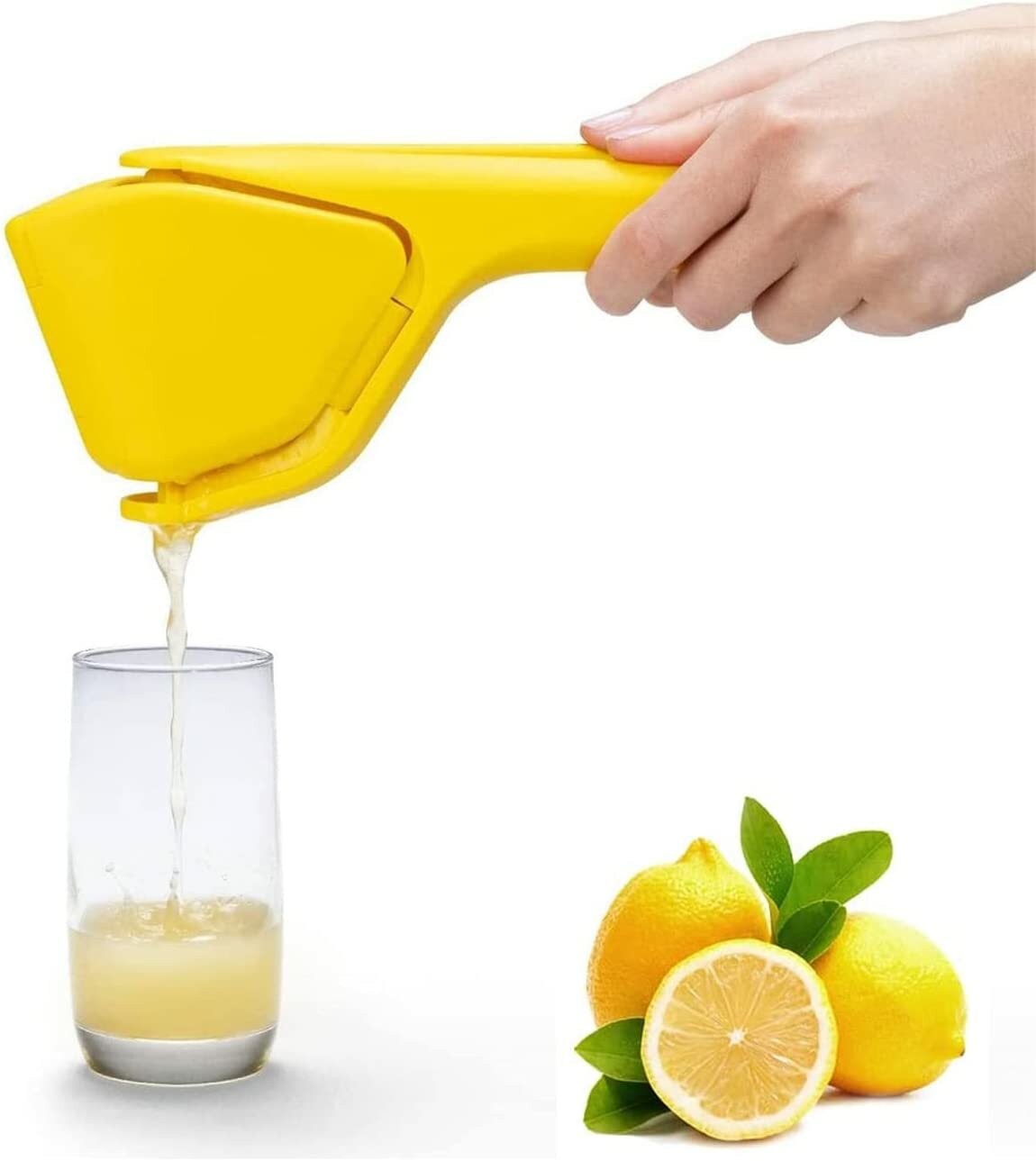 Лимонный отжиматель, ручной соковыжималка для лимона, Lime Squeezer Nicehelper, большой ручной цитрусовый пресс, складывающийся в плоскость, материал PP, размер 25смx10смx3см, цвет Оранжевый, Зеленый, Желтый, для извлечения сока из лимона, апельсина и