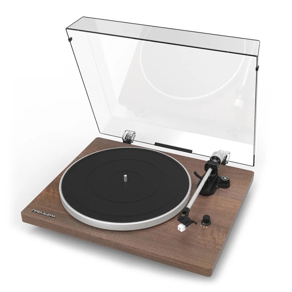 Виниловый проигрыватель Premiera Ultra X, со звукоснимателем, ременной привод, коричневый