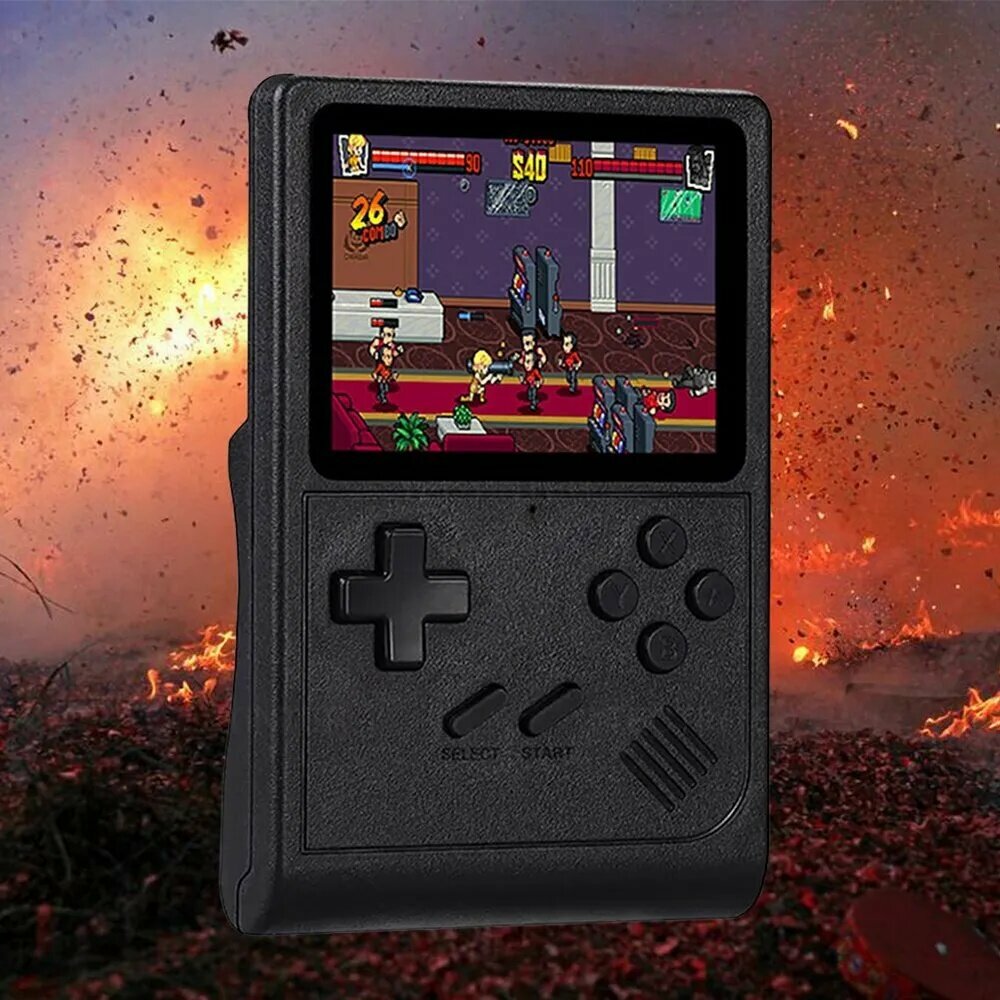 Ручная игровая консоль GB300 со встроенным 8G 3,0-дюймовым экраном, мини-видеоигровая машина, 6000+ игр, 800 м ч, подарки для мальчиков и девочек