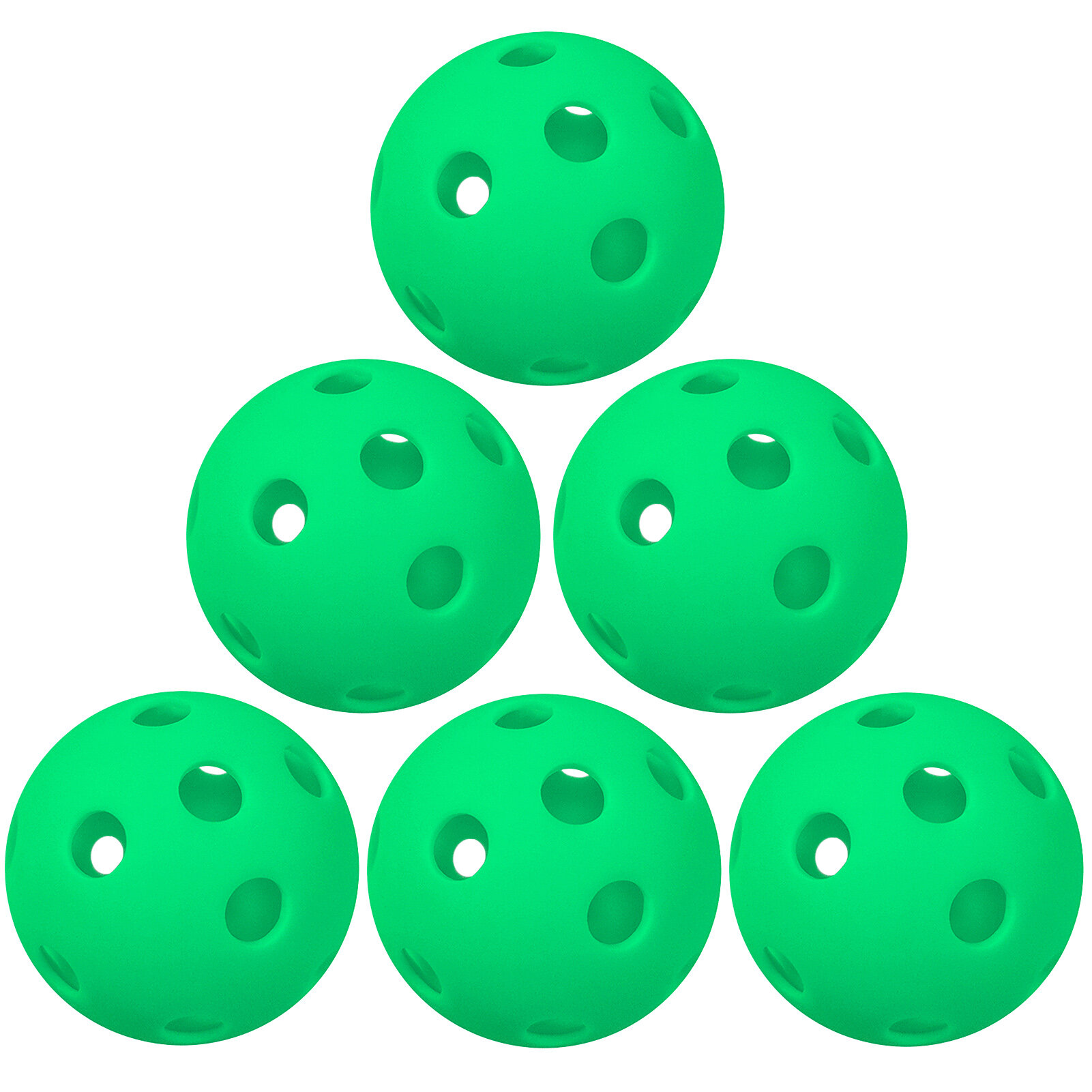 6 упаковок 26 отверстий мячей для пиклбола для закрытых помещений