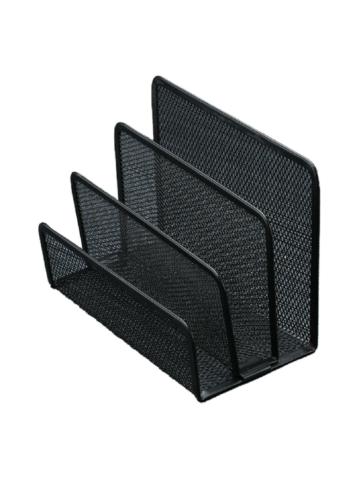 Черный Металлический Держатель Файла, 3 Секции, Органайзер для файлов, Настольный Органайзер, Прозрачный Сортировщик Файлов, Держатель Папки Для Файлов, Почтовый Органайзер, Держатель Писем для Конвертов, Почтовая Электроника