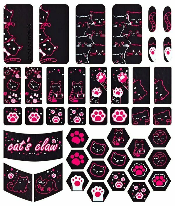 X-Raypad Cicada Wings Kitty Ручки для мыши Black Kitty