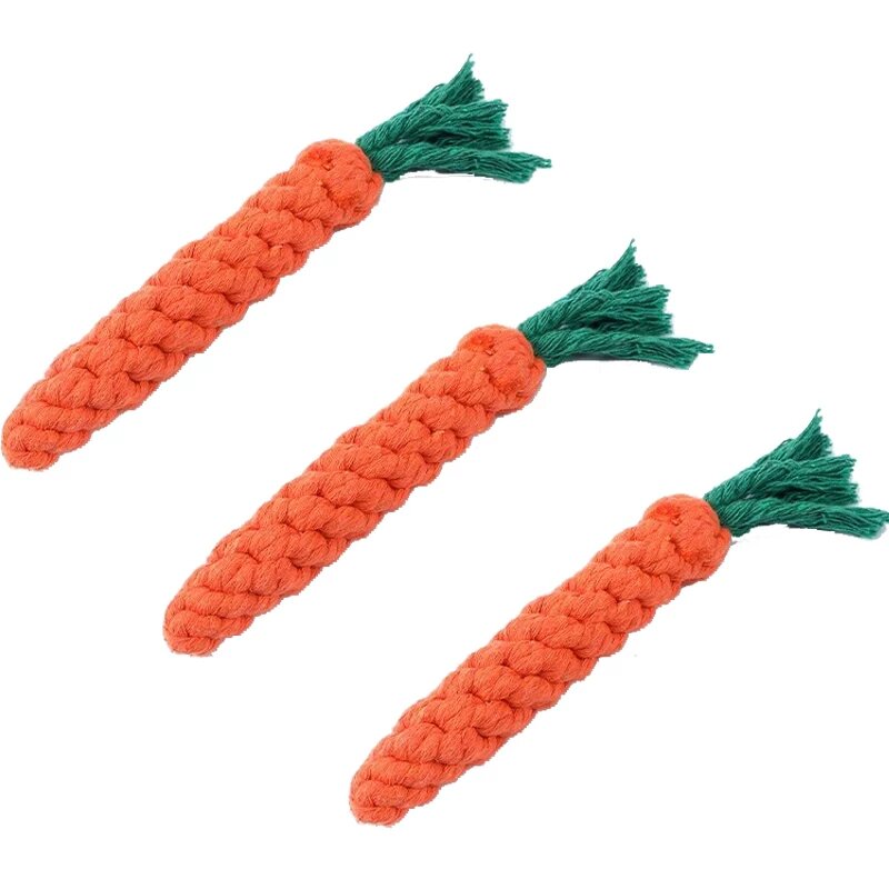 Игрушка для собак: узловатая игрушка-морковка, устойчивая к жеванию, для прорезывания зубов, для золотистых ретриверов,