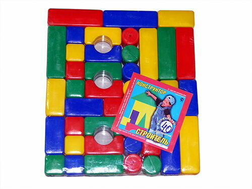 Юг-Пласт Конструктор Строитель малыш 40 деталей 9015 с 3 лет