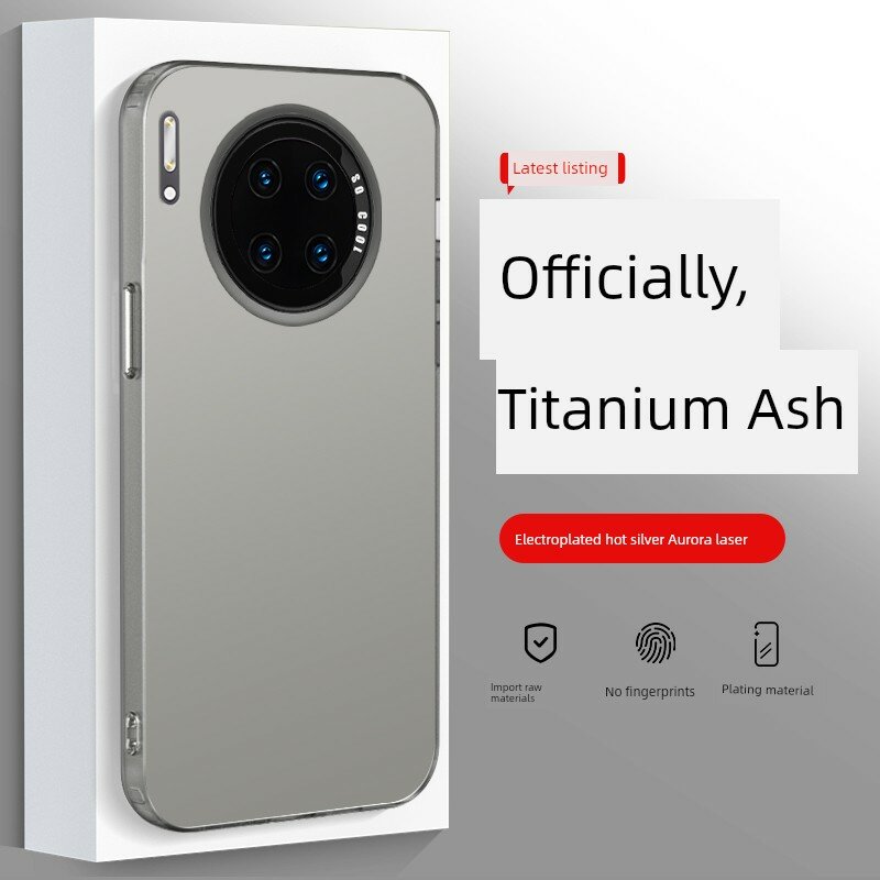 Премиум лазерный титаново-серый чехол для Huawei Mate 30 Pro - защитный чехол с ударопрочной конструкцией