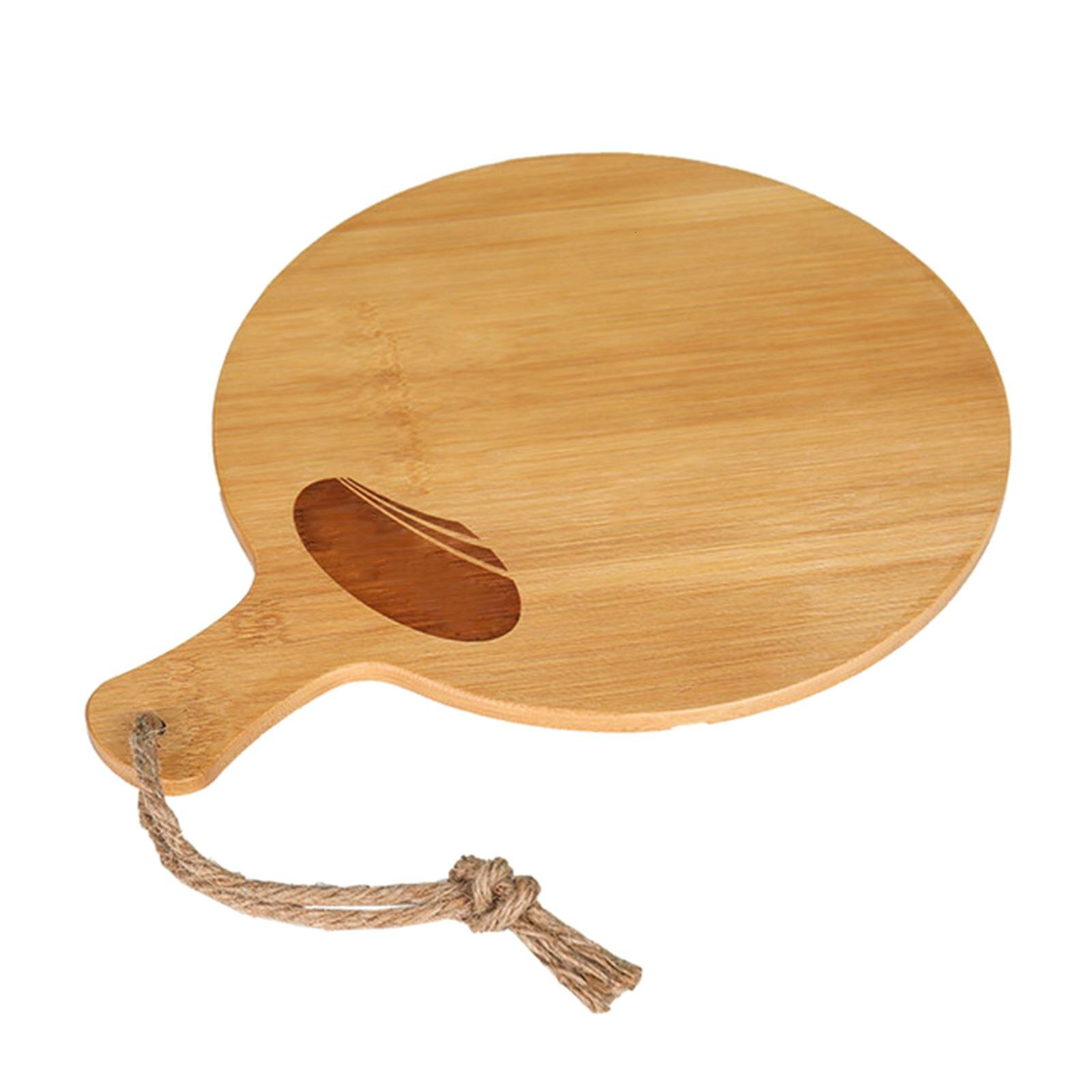 Деревянная сырная тарелка с ручкой