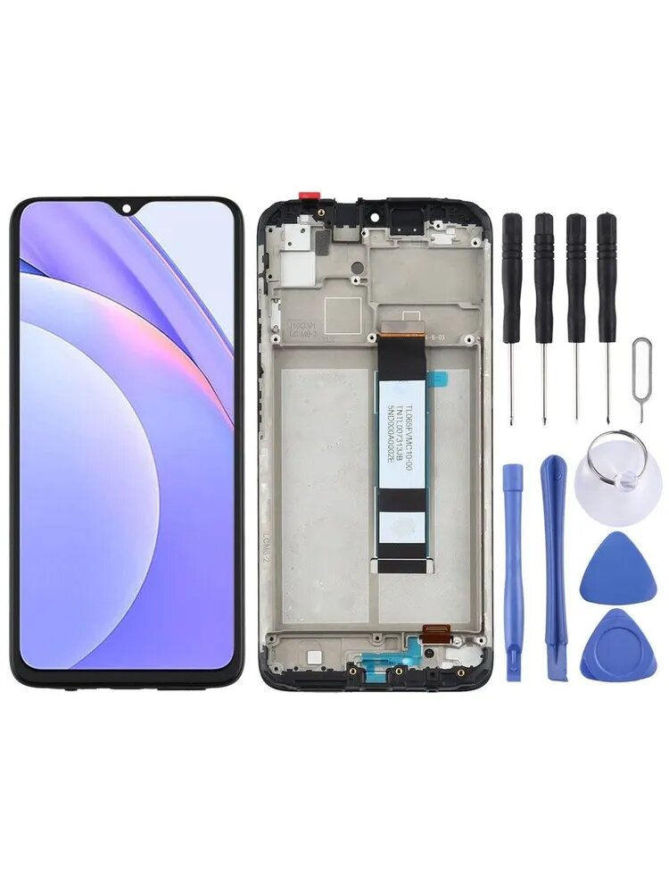 Для Xiaomi Redmi 9T /Poco M3/Note 9 4G 6,53-дюймовый ЖК-дисплей с сенсорным дигитайзером в сборе с рамкой