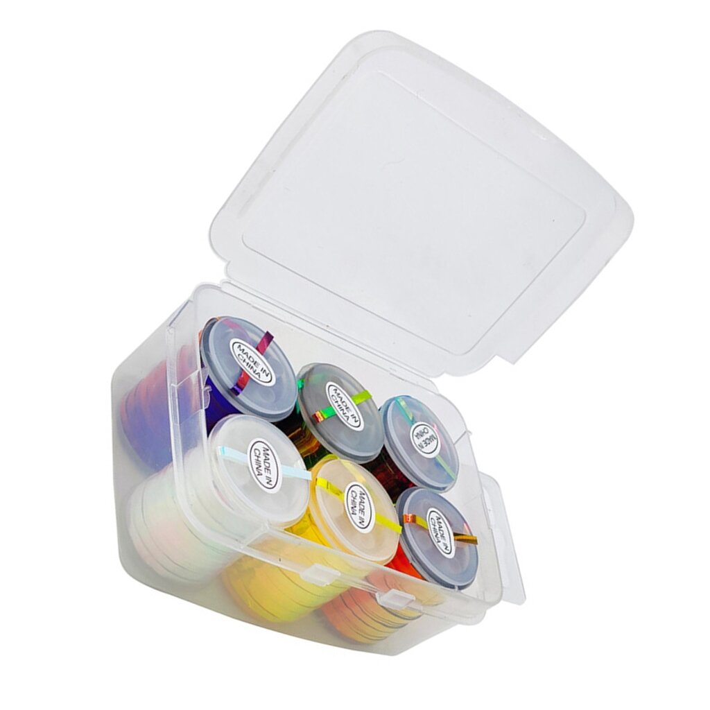 6-цветной материал для завязывания мух своими руками, проволока из металлической фольги