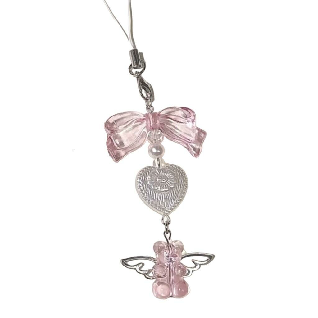 Брелок, Симпатичная девушка сердце из бисера чехол для мобильного телефона цепочка украшения мобильного телефона кулон ручной кулон цепочка-B