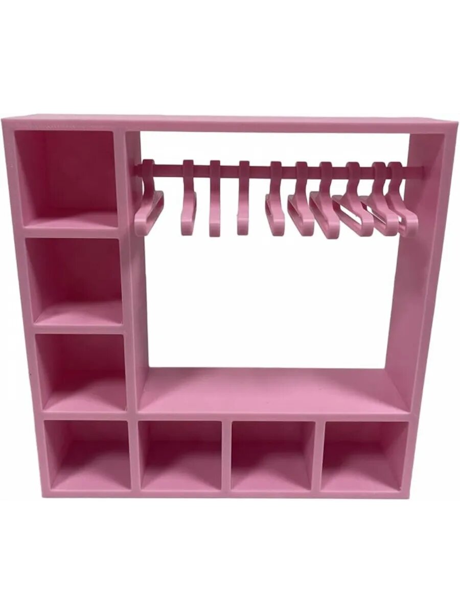 Кукольный гардероб органайзер с вешалками для одежды