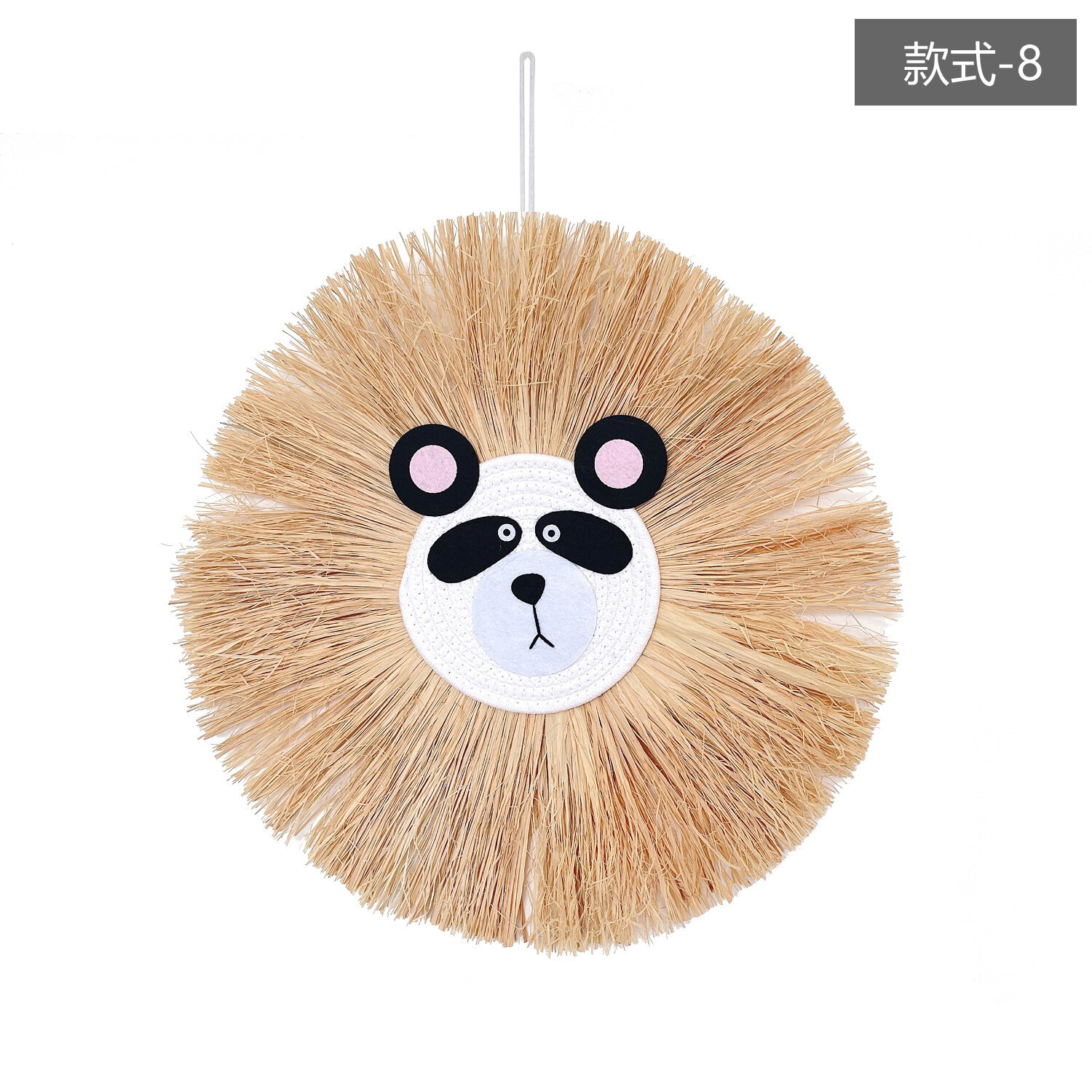 2026 Новейший декор Ins в скандинавском стиле, декор для детской комнаты, подвесное украшение из рафии, тигр и лев, настенное украшение