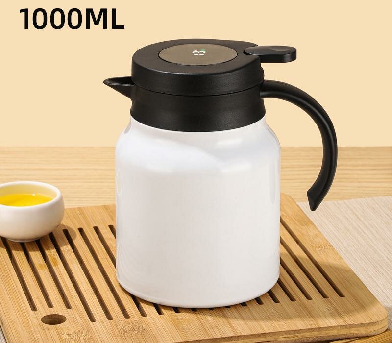 Чайник заварочный металлический из нержавеющей стали 1000 мл / Термочайник для похода