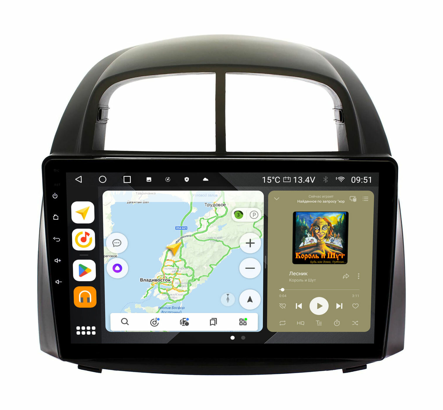 Магнитола Toyota Passo 2004 - 2010 / 10 дюймов, 4/64GB, 8 ядер, DSP, 4G, Android 10 / Wide Media