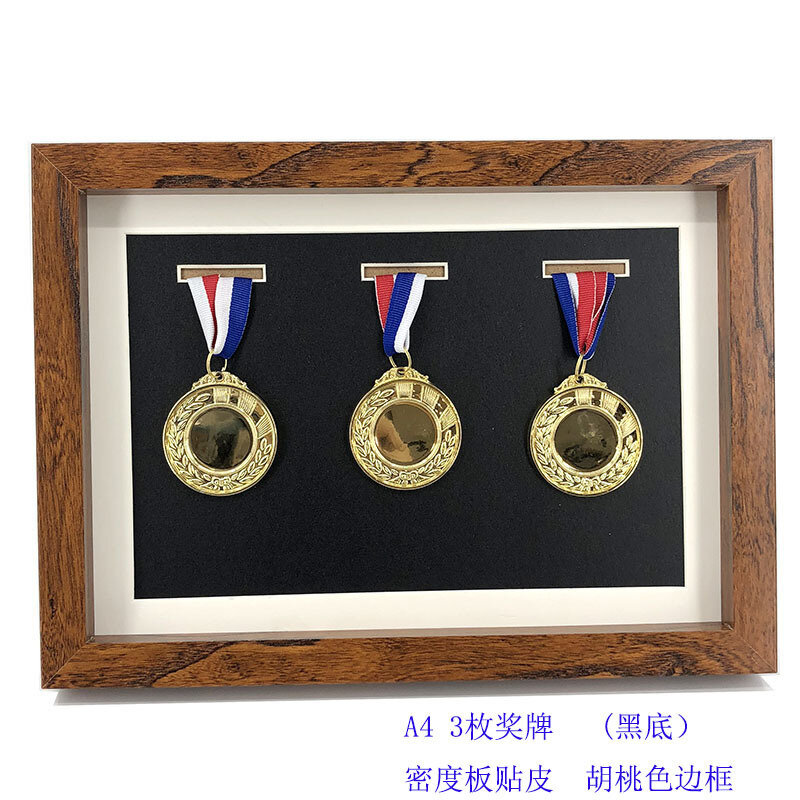 Деревянная рамка для медалей, рамка для медалей балансировочного велосипеда, рамка для золотой медали марафона, фоторамка, коробка для хранения значков, рамка для медалей