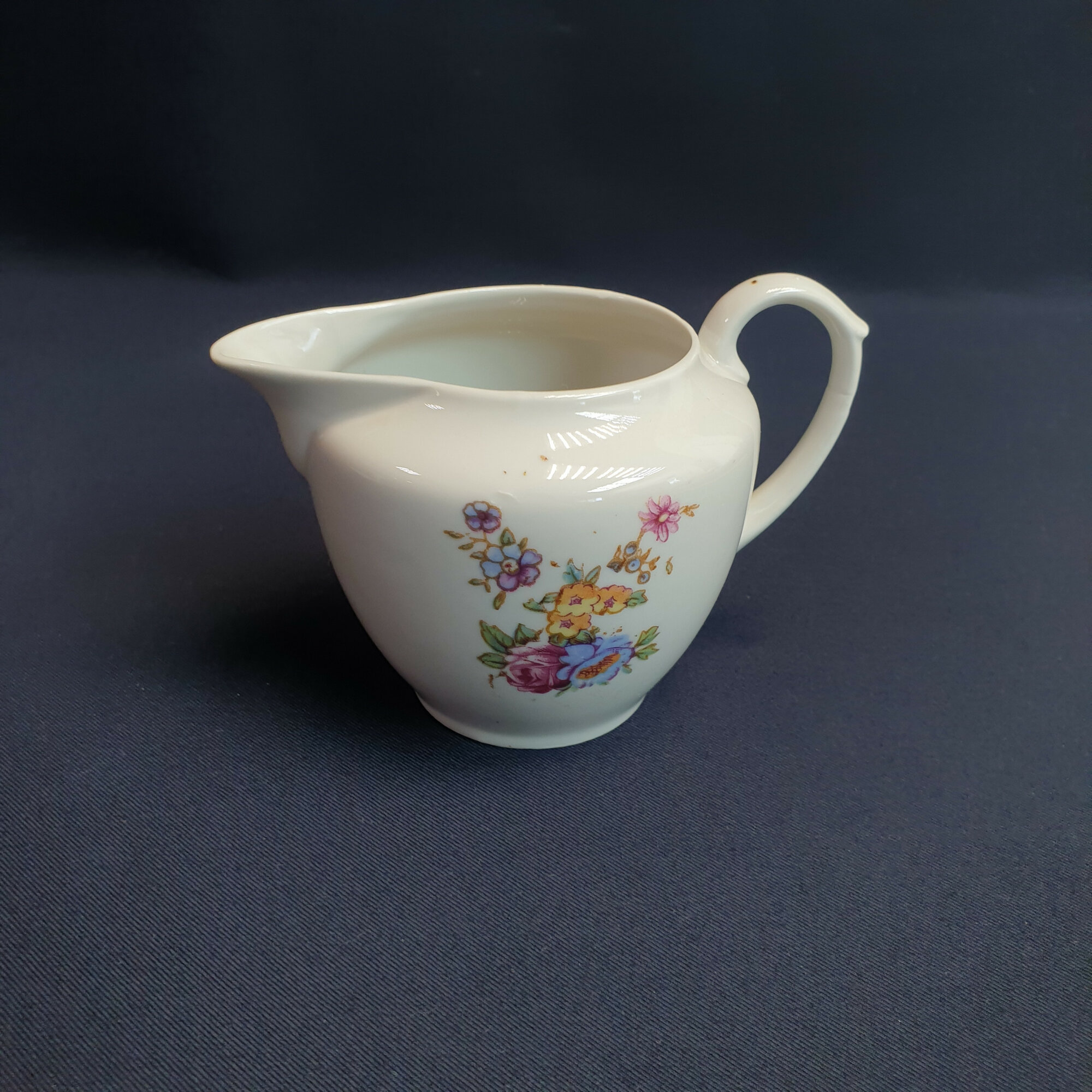 Сливочник Городница, фарфор деколь 250 мл, винтаж СССР