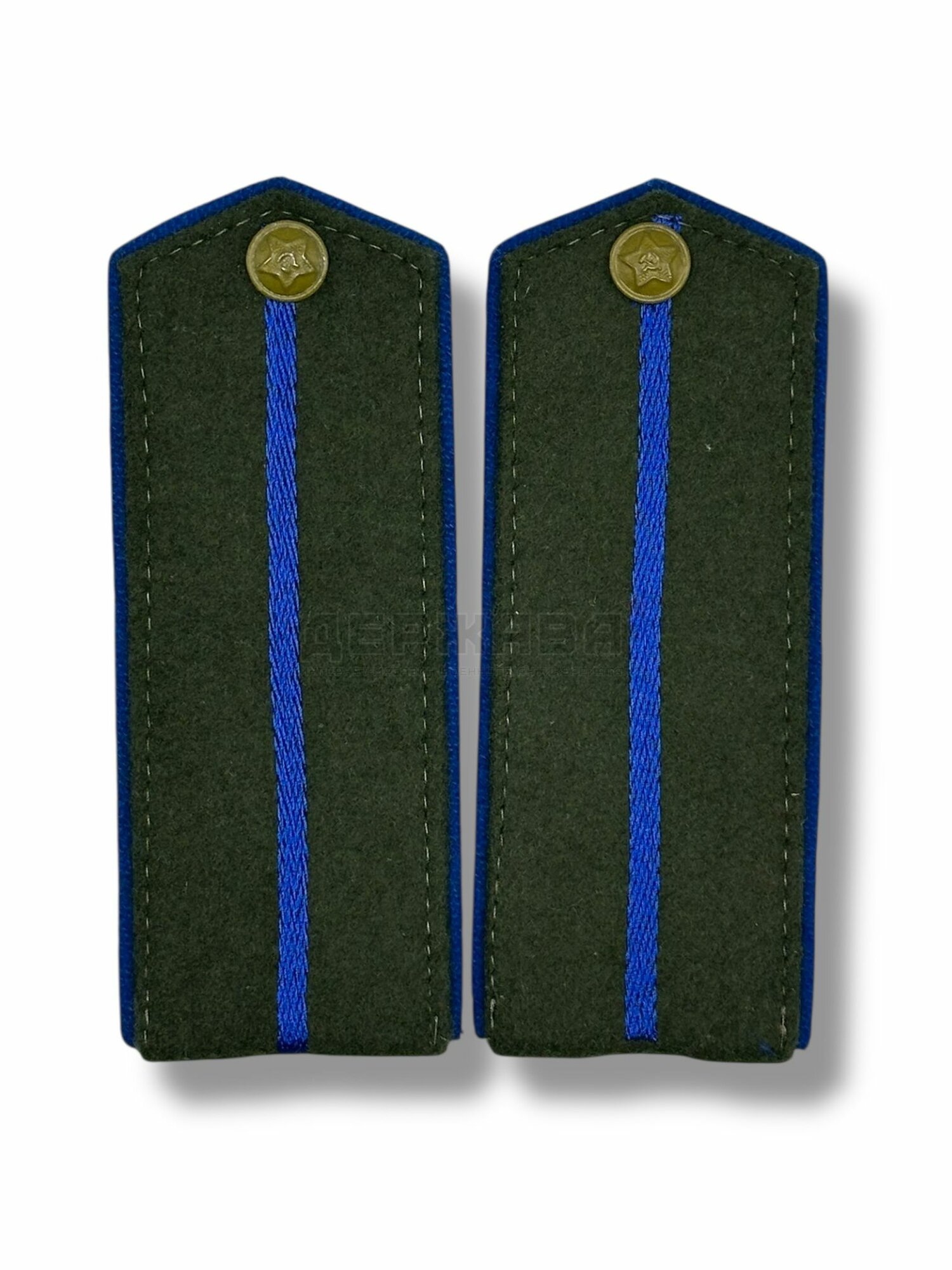 Погоны НКВД СССР полевые офицерские, 1 просвет, обр. 1943 г.