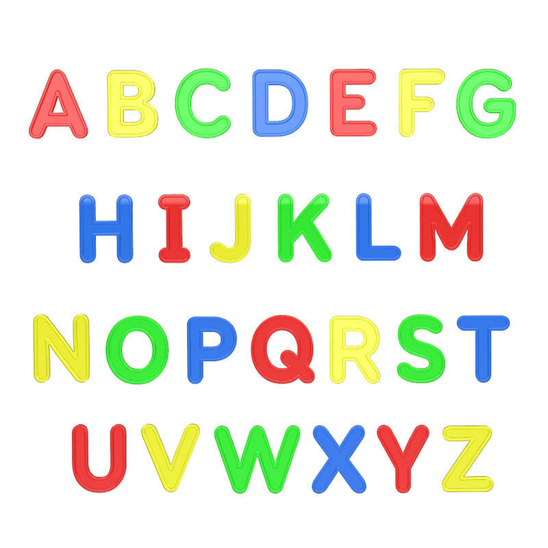 Набор для обучения английскому алфавиту с 26 прописными и строчными буквами для дошкольников Цвет：4-цветный набор