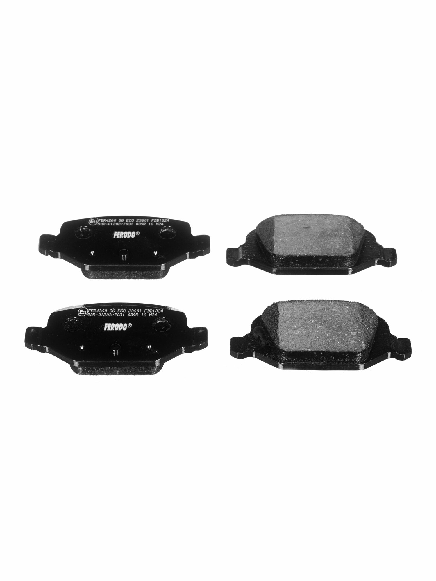 Колодки тормозные дисковые задние FERODO (FDB1324)