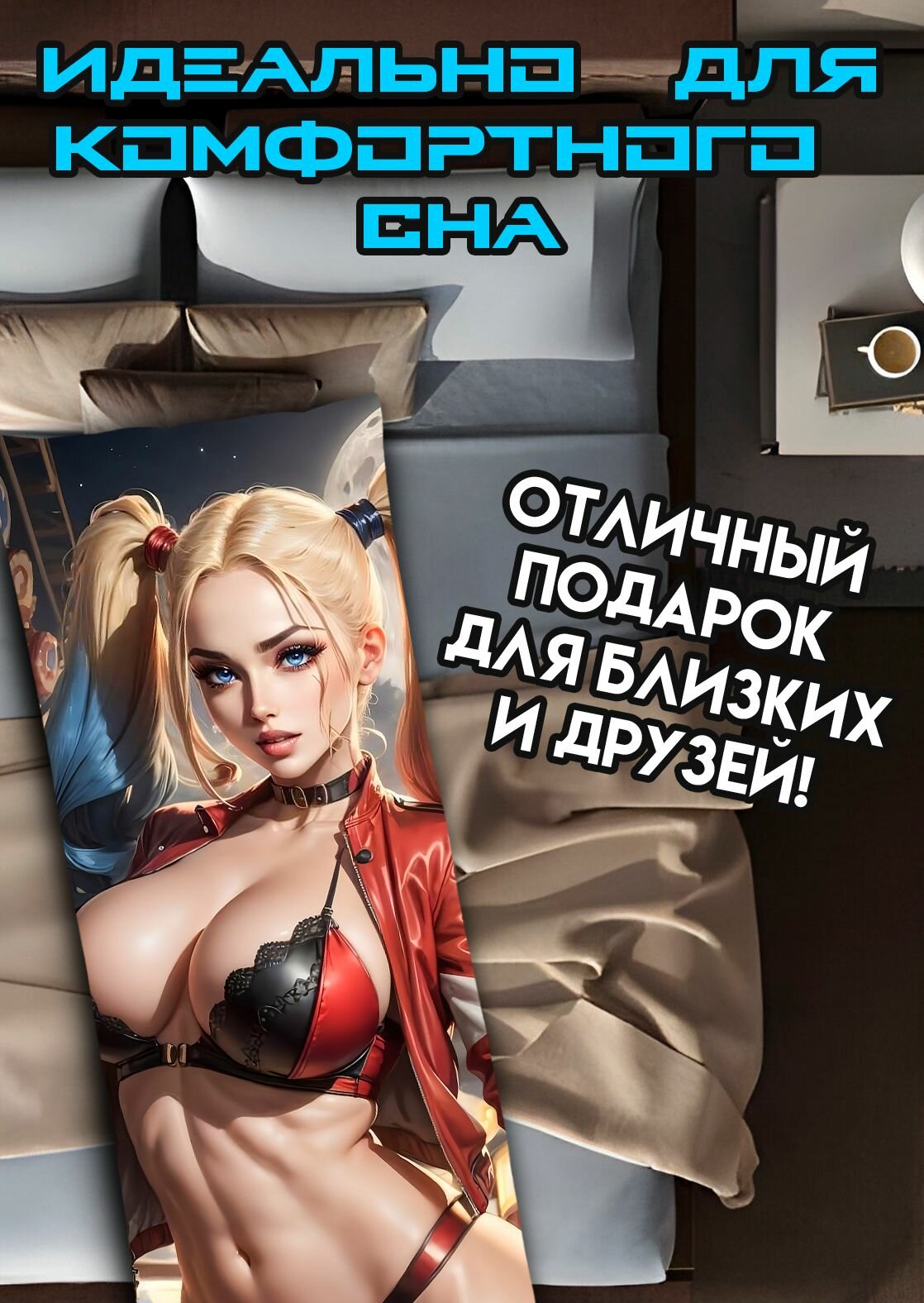 Дакимакура 150х50 подушка аниме — фото 1