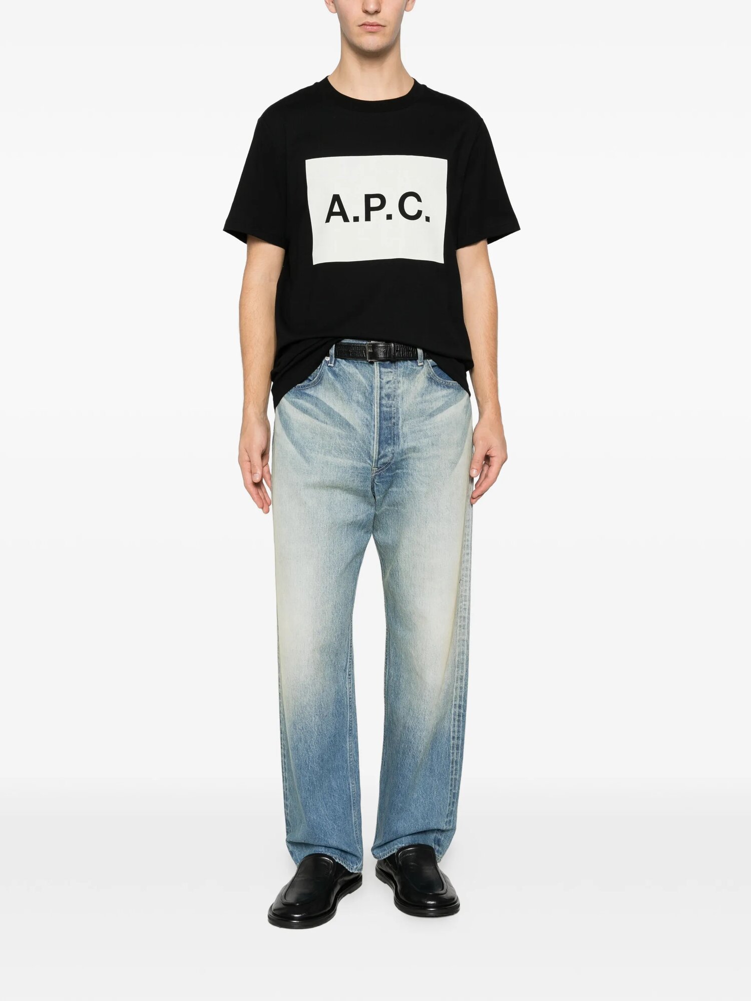 Футболка A.P.C., размер M, черный — фото 1