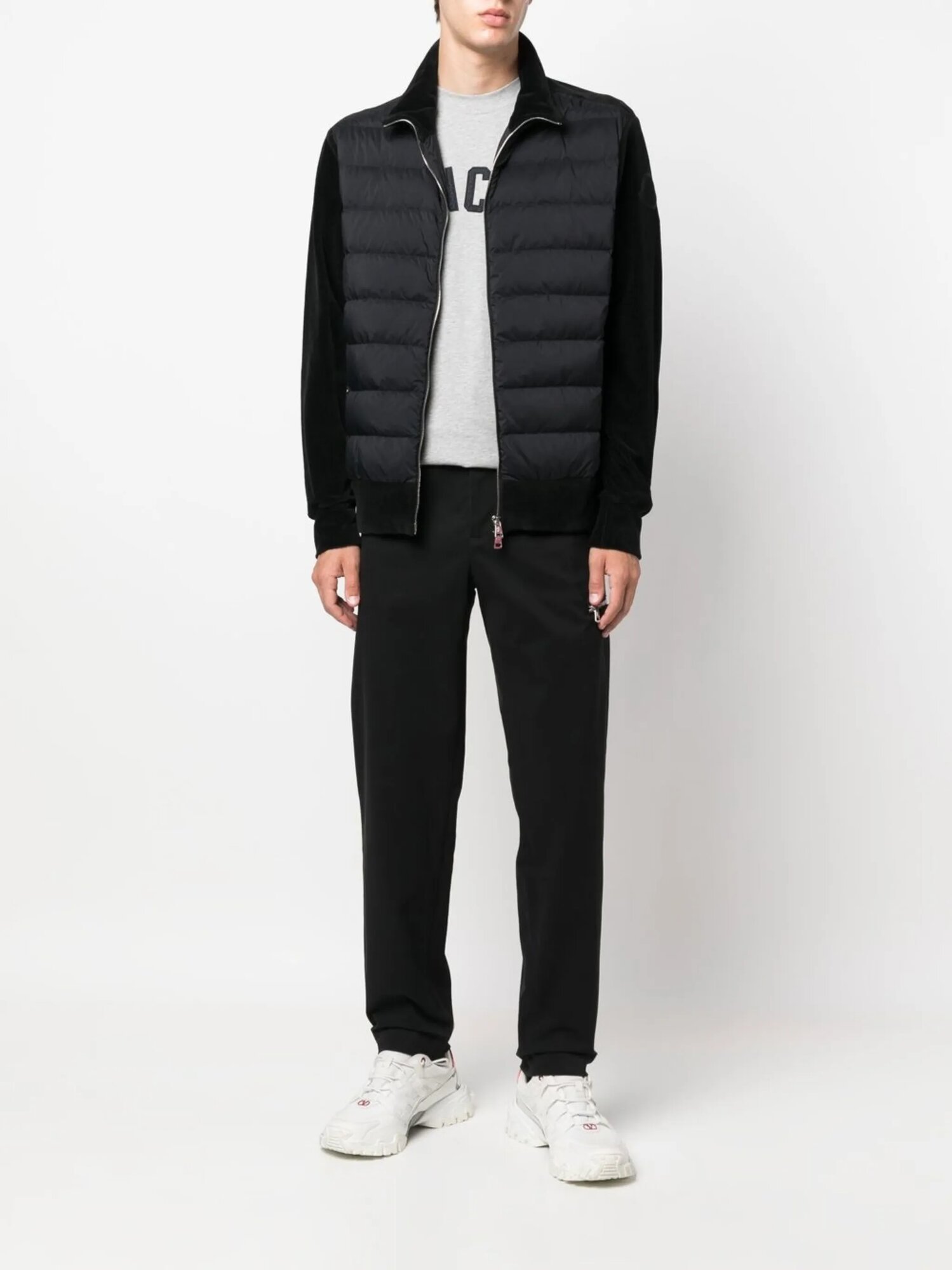 Брюки классические Moncler, размер 50 EU, черный — фото 1